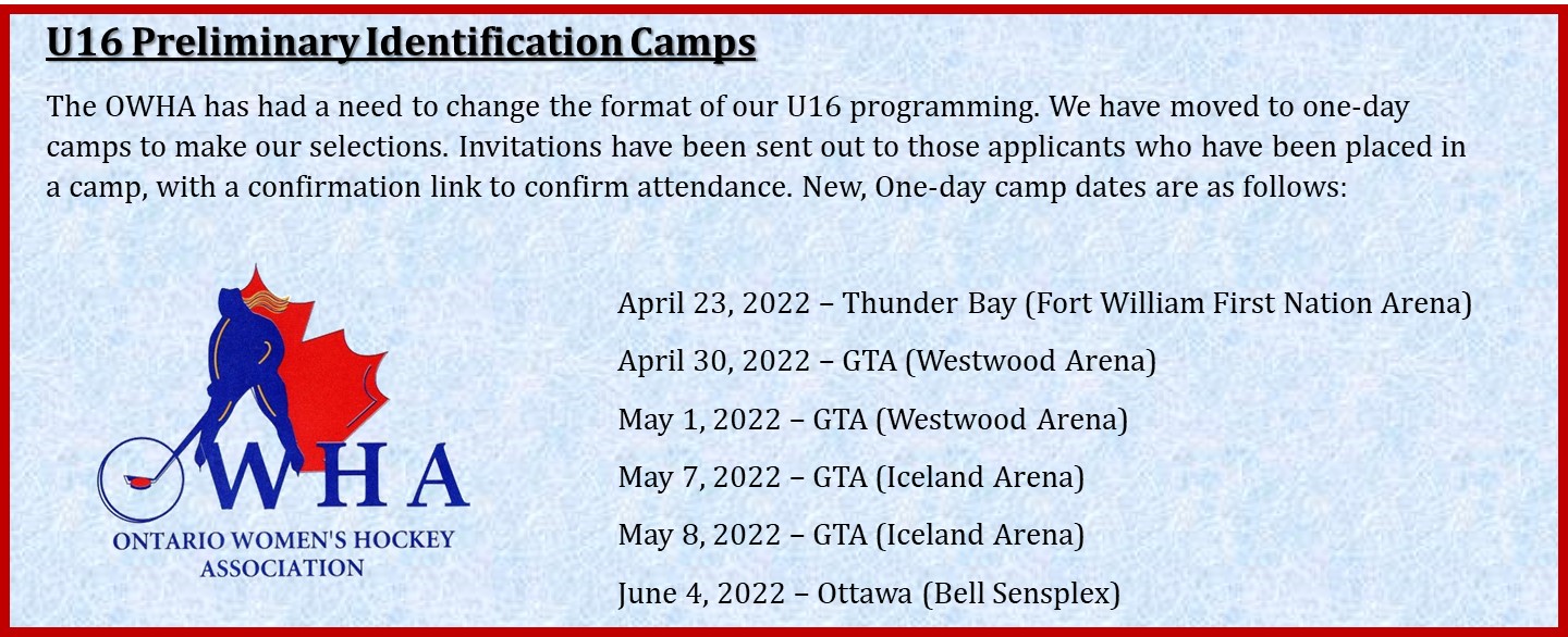 Ontario Women's Hockey Association : Website by RAMP InterActive